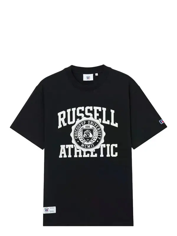 CHOCOOLATE Logo-print Crew-neck T-shirt - Black