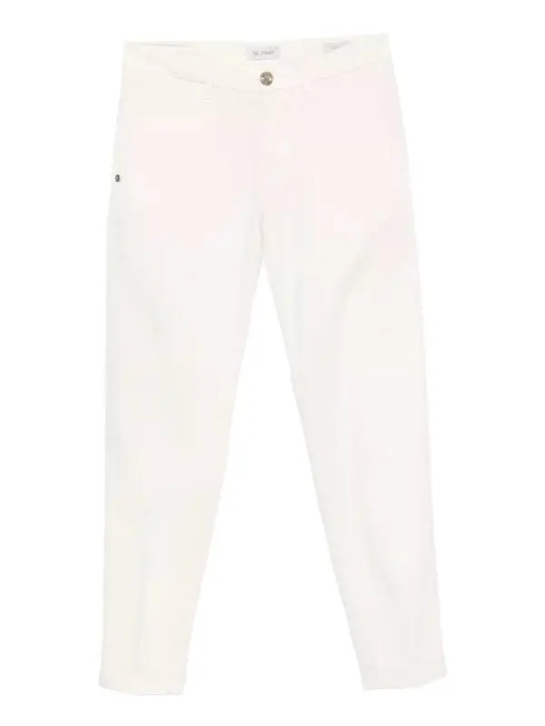 RE-HASH Pressed-crease Turn-up Hem Trousers - Neutrals