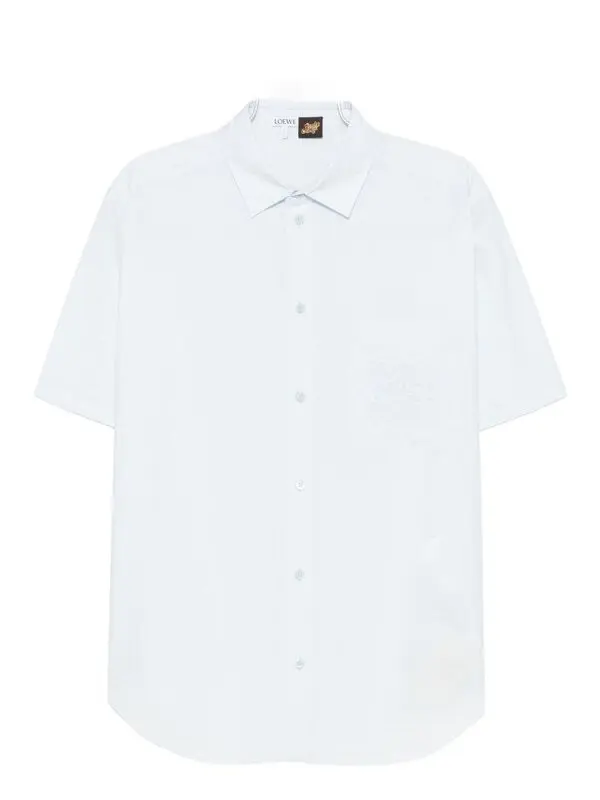 Loewe Cotton Blend Shirt - Sky Blue