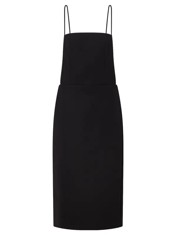 Calvin Klein Artemis Organic Cotton Midi Dress - Black