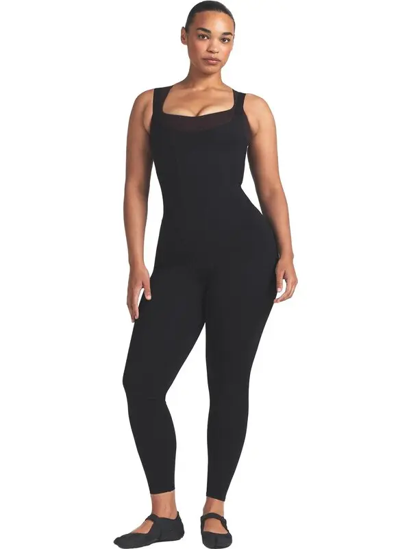 SKIMS Corset 29" One Piece - Obsidian