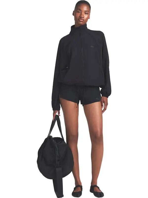 SKIMS Oversized Track Jacket - Obsidian