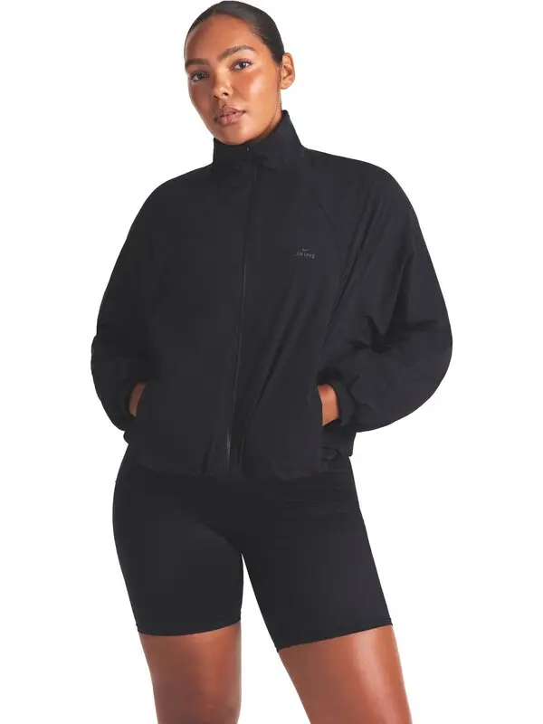SKIMS Oversized Track Jacket - Obsidian