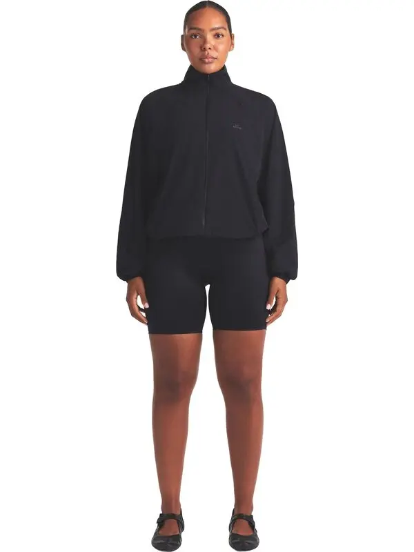 SKIMS Oversized Track Jacket - Obsidian