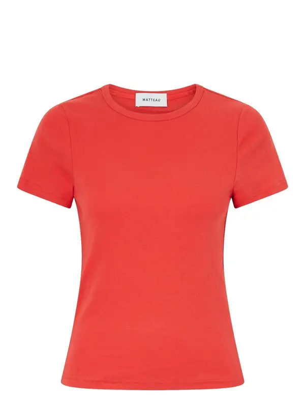 Matteau Cotton Baby Tee - Red