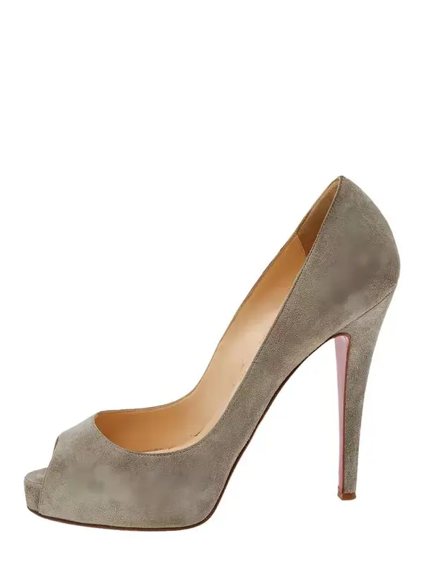 CHRISTIAN LOUBOUTIN Prive Peep-toe Pumps - Grey