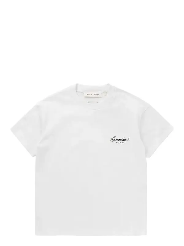 Fear Of God Logo Print Cotton T-shirt - White