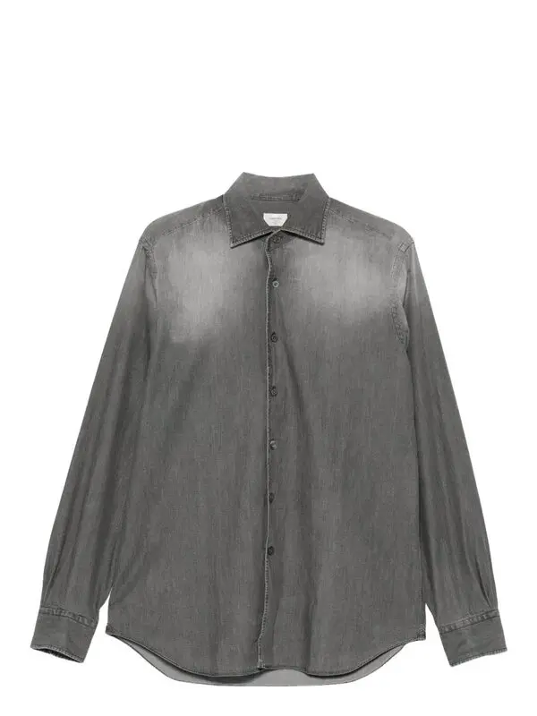ALESSANDRO GHERARDI Faded Denim Shirt - Grey