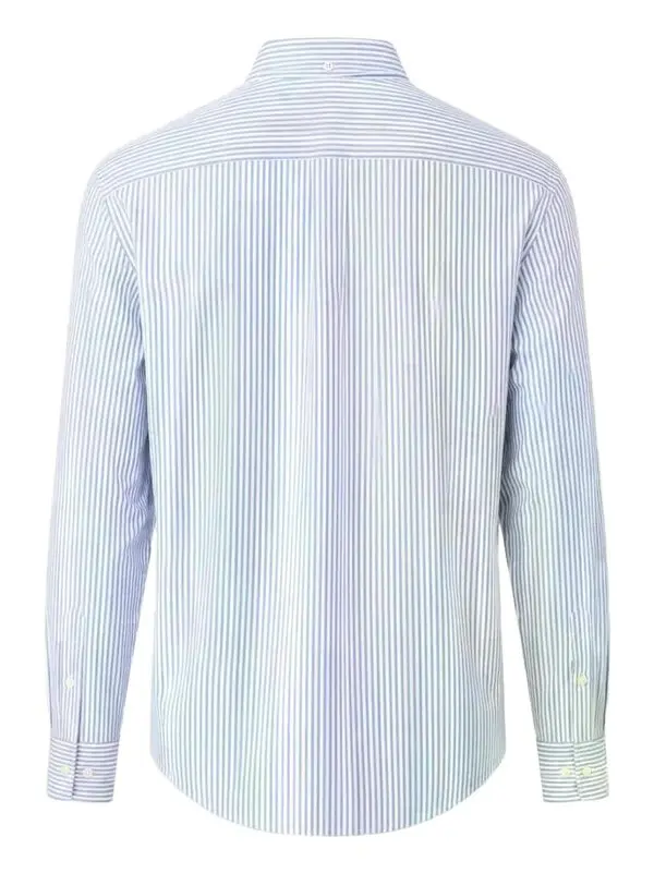 Hartford Striped Seersucker Shirt - Blue