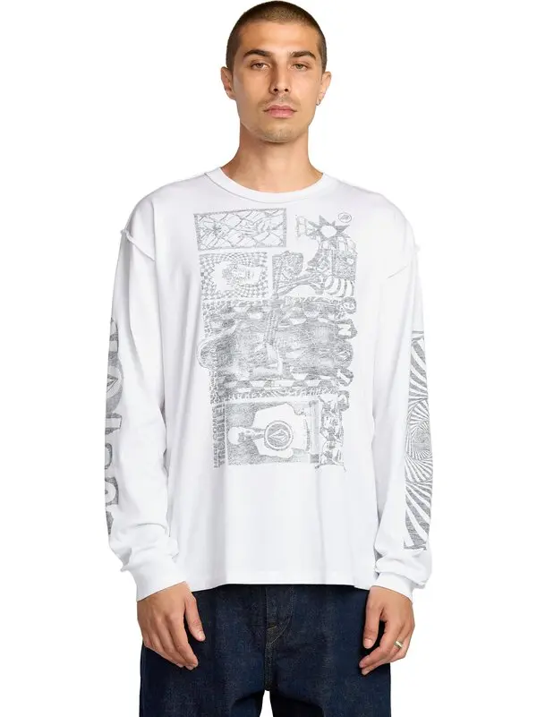 Volcom Povj Long Sleeve Tee - White