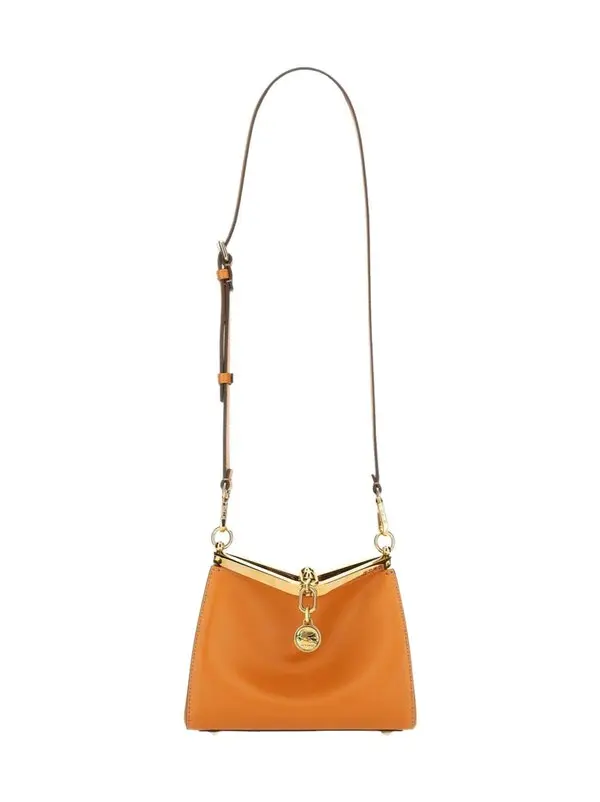 Etro Vela Logo Charm Mini Shoulder Bag - Orange
