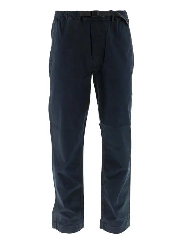 Woolrich Straight-leg Trousers With Belted Waist - Black