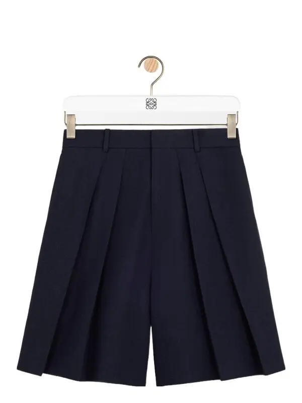 Loewe Belt Loop Shorts - Navy Blue/black
