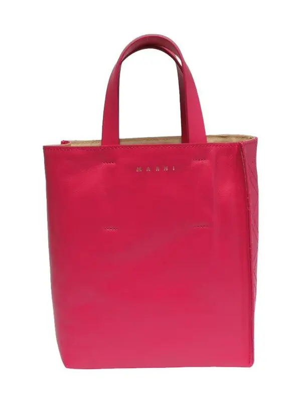 Marni Museo Leather Tote Bag - Red