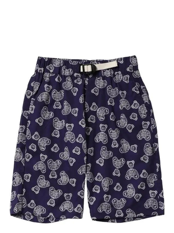 Palm Angels All-over Teddy Chino Shorts - Black