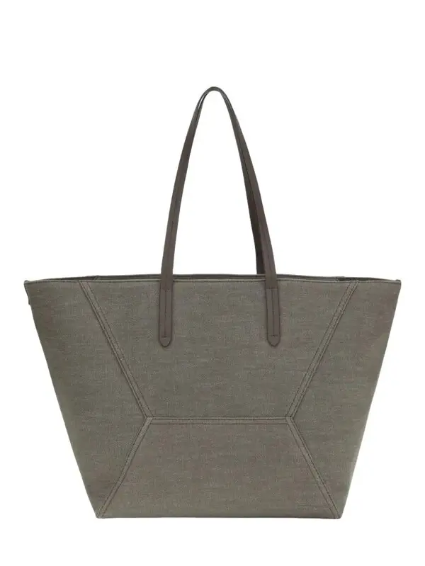 Brunello Cucinelli Open-top Tote Bag - Gray