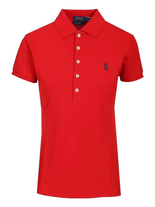 Polo Ralph Lauren Julie Slim Fit Polo Shirt - Red