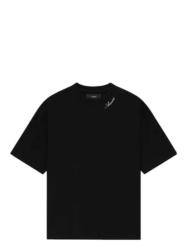 Amiri Logo Crewneck T-shirt - Black