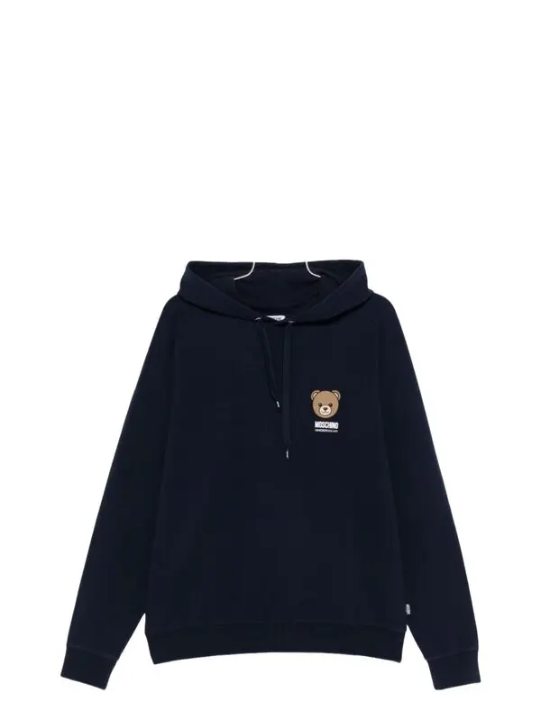 Moschino Bear-print Hoodie - Black