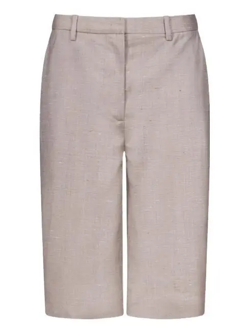 Loulou De Saison Tailored Bermuda Shorts - Beige Melange