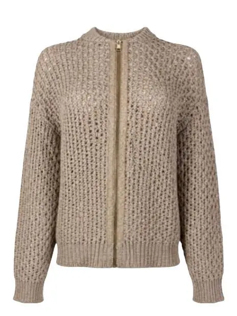 Fabiana Filippi Sequined Bomber Jacket - Nude