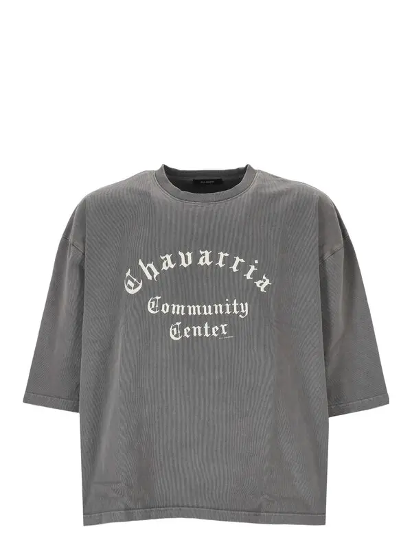 WILLY CHAVARRIA Buffalo Oversized T-shirt - Grey