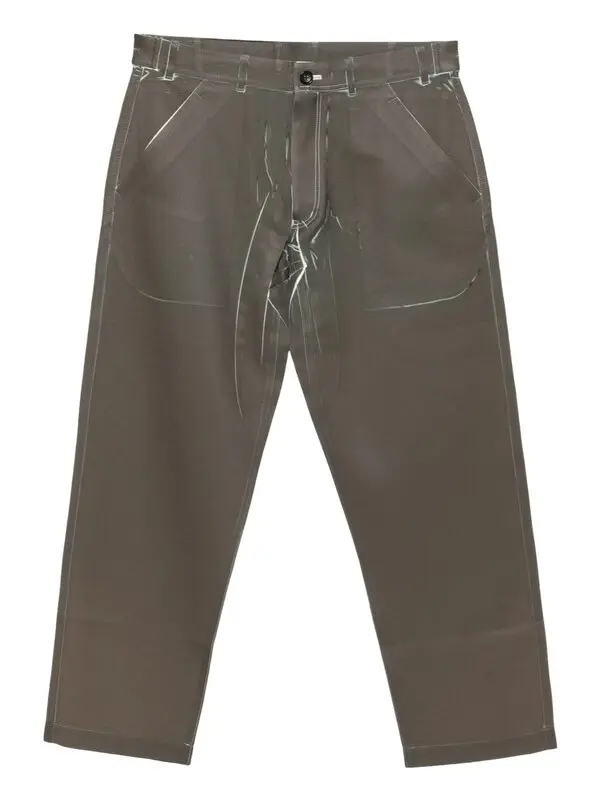 Comme Des Garçons Trousers With Belt Loops - Khaki