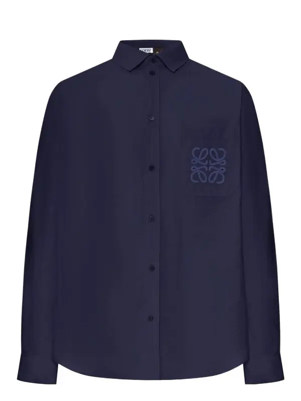 Loewe Long Sleeved Shirt - Navy Blue