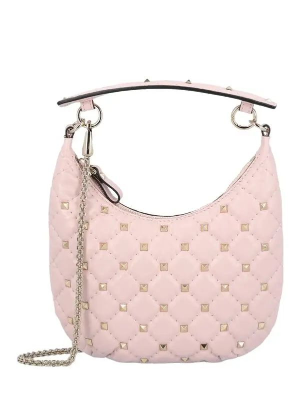 Valentino Garavani Rivet Decorated Shoulder Bag - Pink