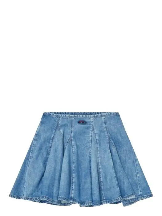 DIESEL® De-spiki-s Pleated Mini Skirt - Light Blue