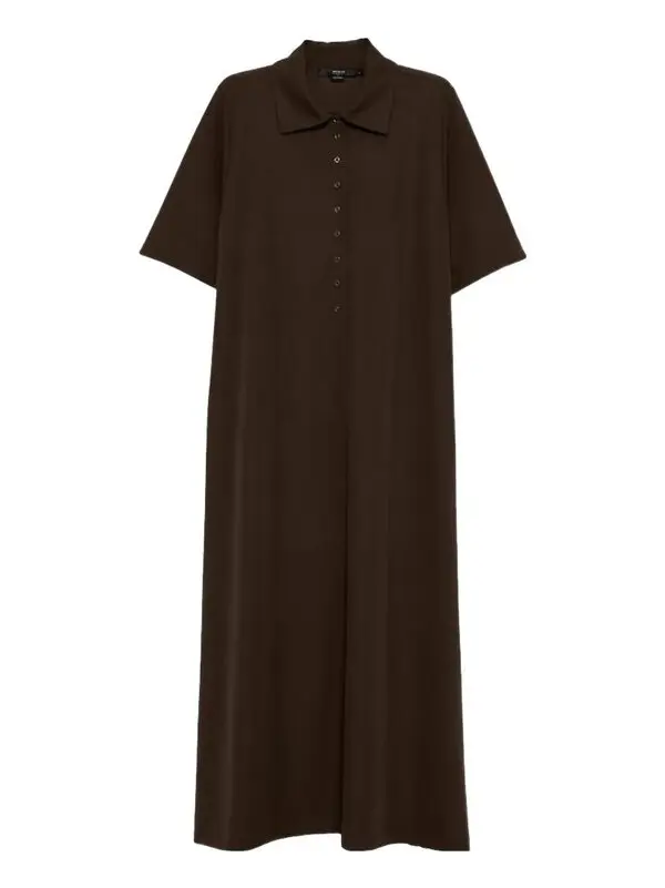 Seventy Buttoned Maxi Shirt Dress - Black