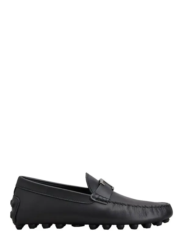 TOD'S Timeless Gommino Bubble Loafers In Leather - Black