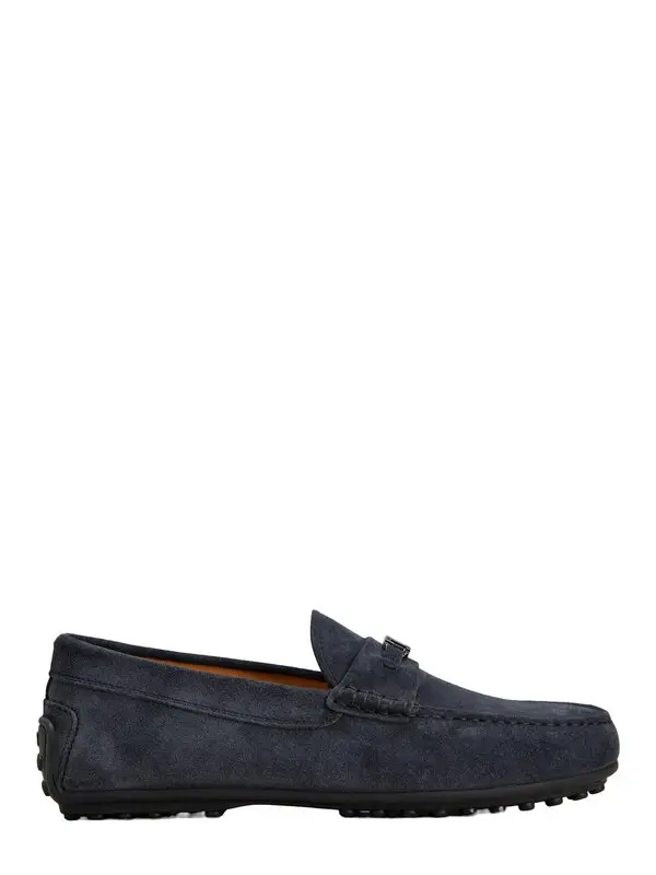 TOD'S City Gommino Loafers In Suede - Blue