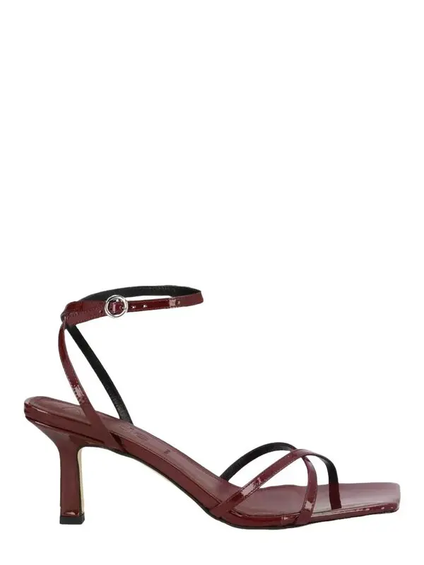 AeydĒ Maevve Patent Leather Sandals - Red