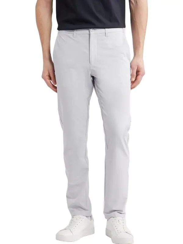 BOSS Commuter Slim Fit Technical Pants - Light Grey