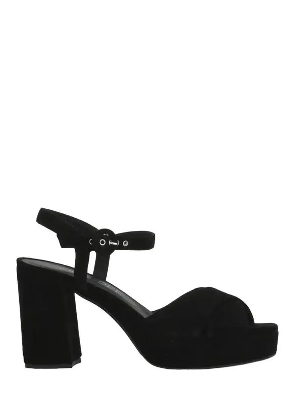 JULIE DEE Platform Sandals - Black