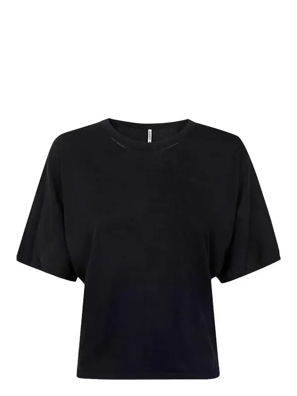 Liviana Conti Fine-knit Short-sleeved T-shirt - Black