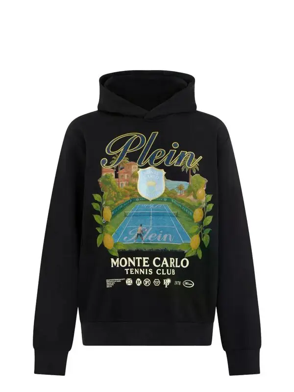 Philipp Plein Monte Carlo Tennis Club Hoodie - Black
