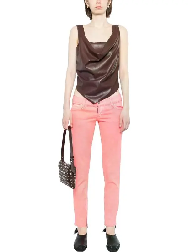 Dsquared2 Zipped Cuff Jeans - Pink