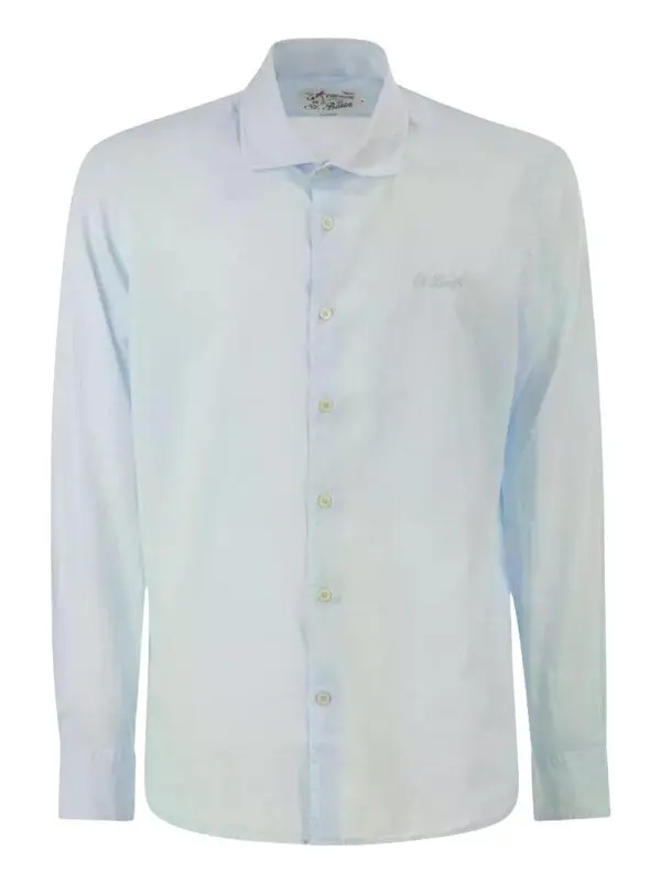 MC2 SAINT BARTH Embroidered-logo Shirt - Blue