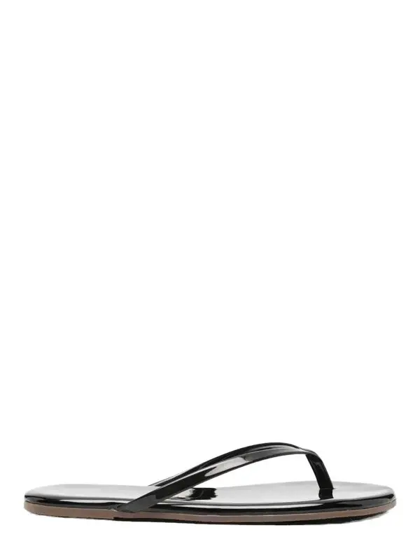 Tkees Lily Glossed Flip Flops - Black