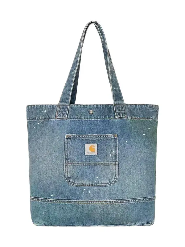 Carhartt Work In Progress Logo-label Denim Tote Bag - Blue