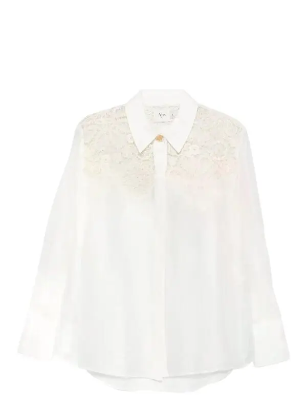 Aje Gia Embroidered Shirt - Neutrals