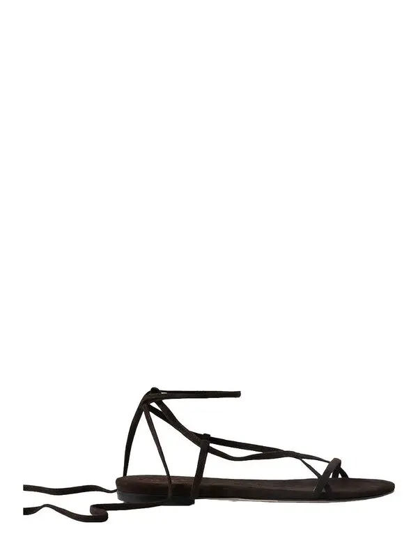 AeydĒ Penny Suede Sandals - Chocolate