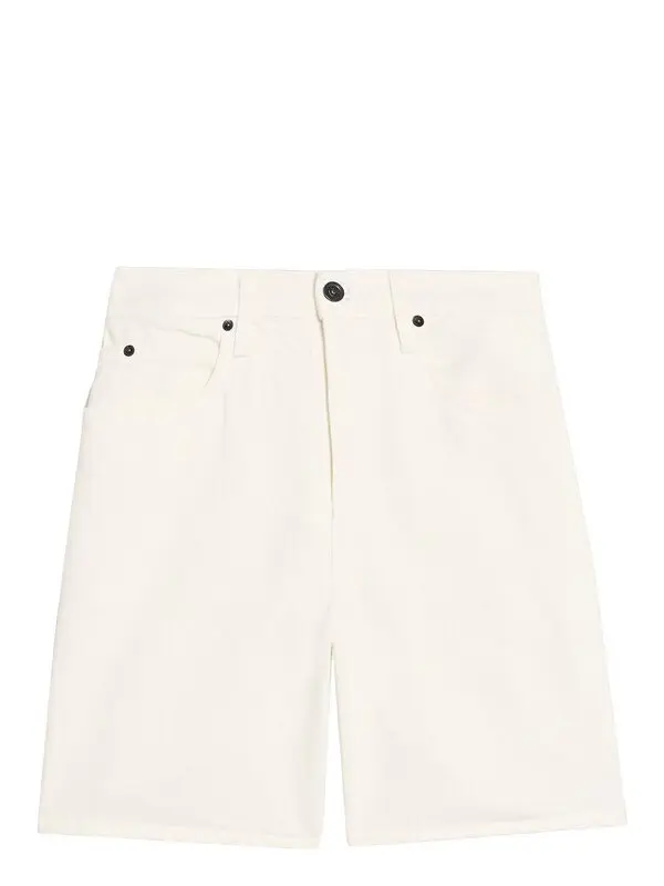 SLVRLAKE Square Denim Shorts - Ecru