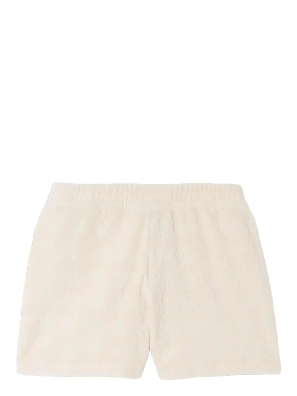 Tory Burch Jacquard Terry Cotton-blend Shorts - Ivory