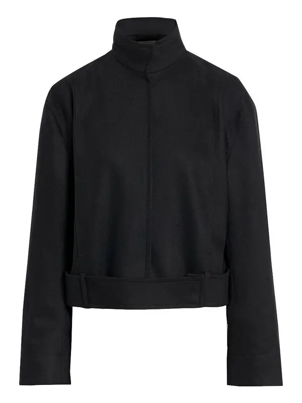 Loulou De Saison Wool-blend Belted Jacket - Black