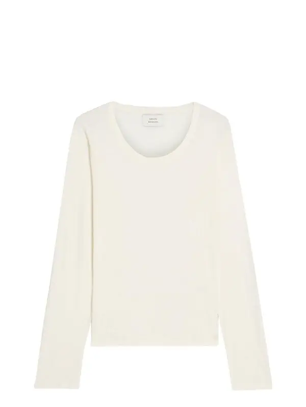 Loulou De Saison Ava Jersey Top - Ivory