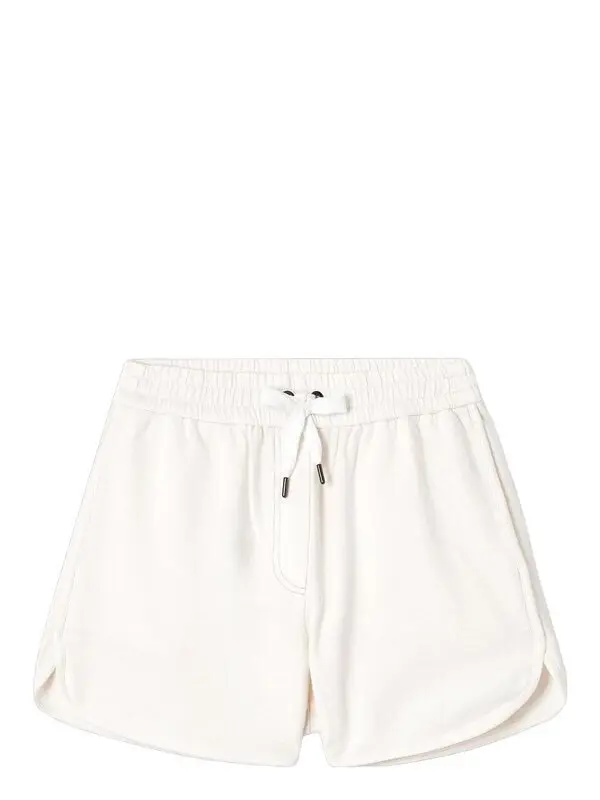 Brunello Cucinelli Cotton Jersey Drawstring Shorts - Off-white