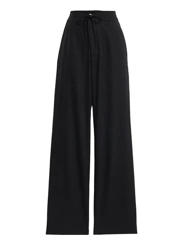 Loulou De Saison Harlem Wool-blend Straight-leg Pants - Black